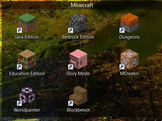 Minecraft Icons I put on my Desktop, now it looks so much cleaner than ...