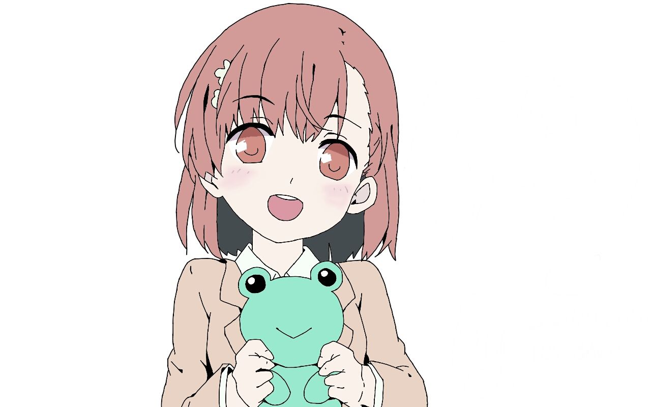 Misaka cutely holding her Gekota | Scrolller