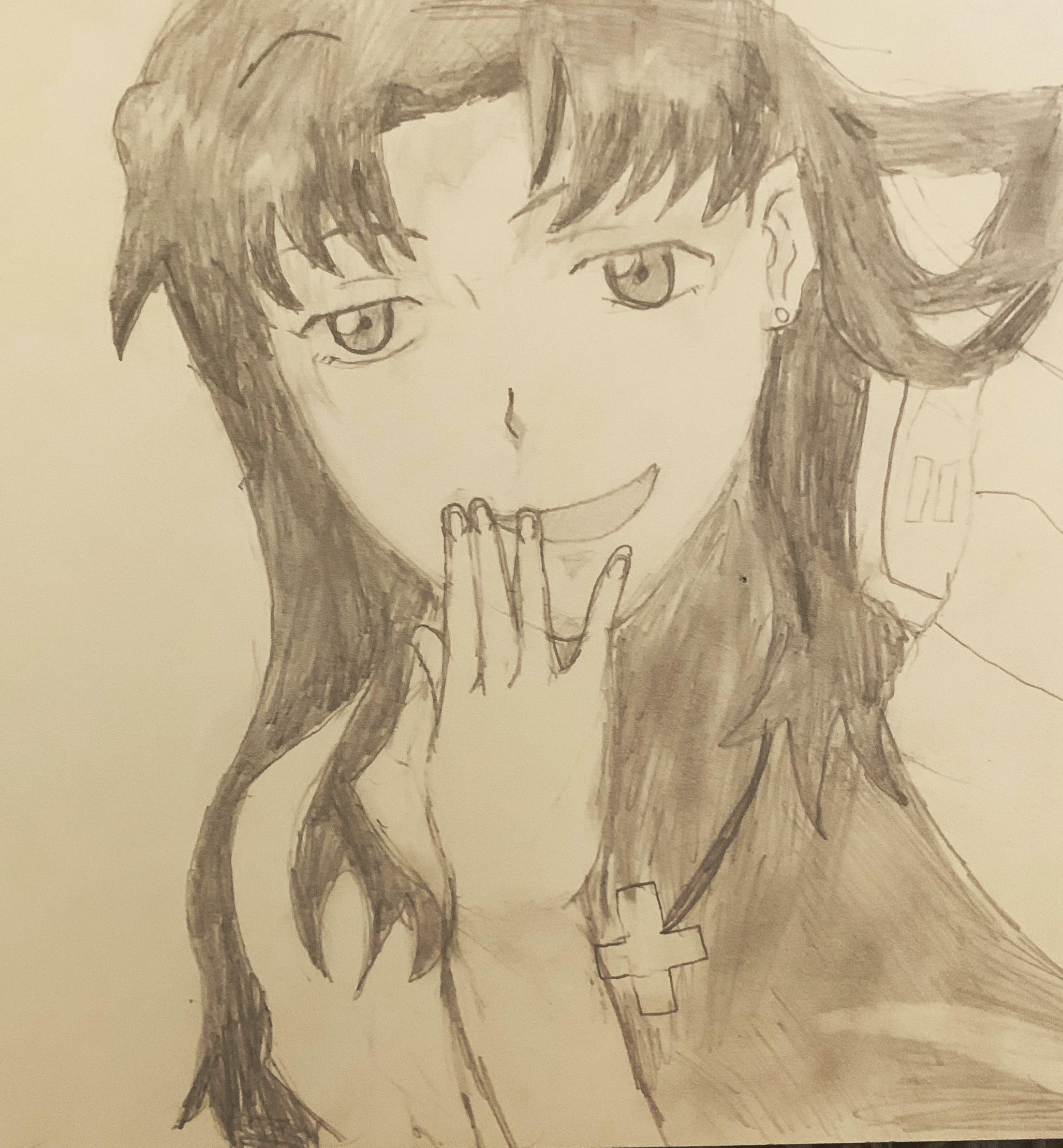 Misato drawing by me | Scrolller