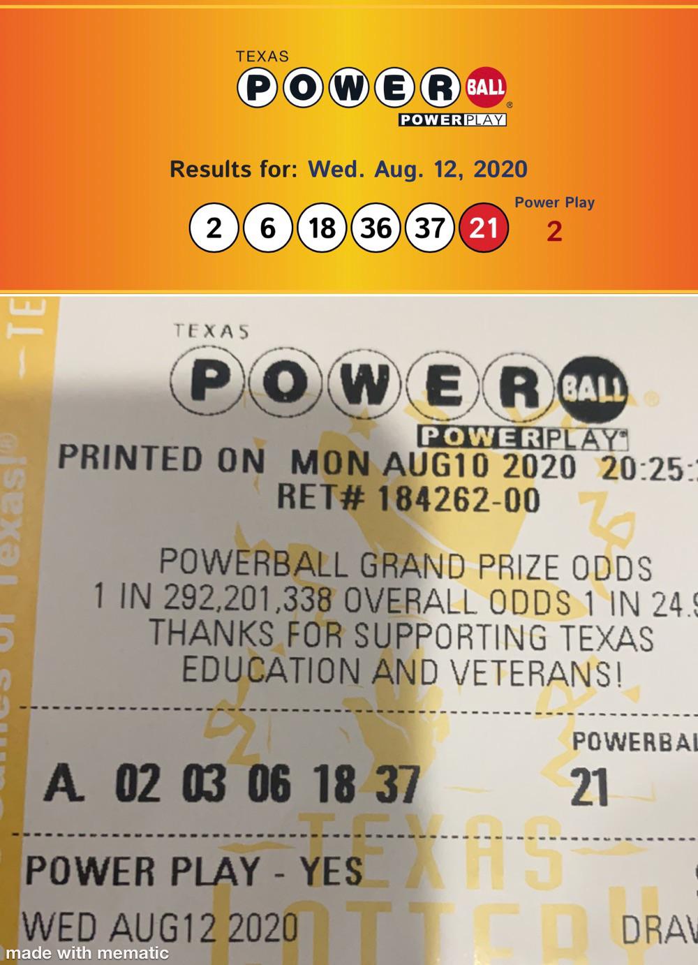 Missed the jackpot by 1 number! | Scrolller