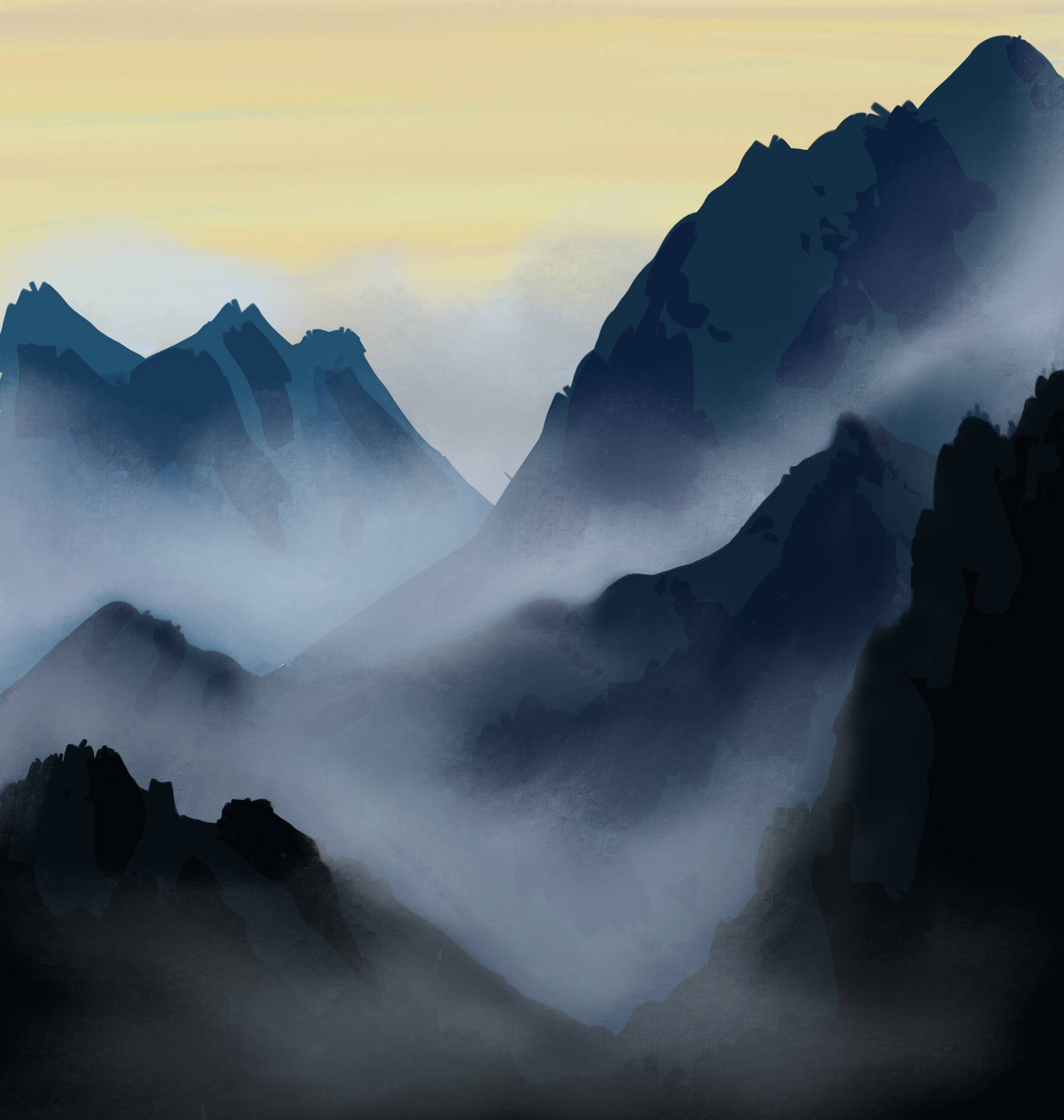 Misty mountains | Scrolller