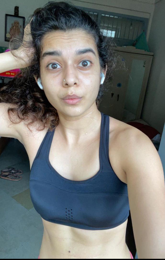Mithila Palkar after workout | Scrolller