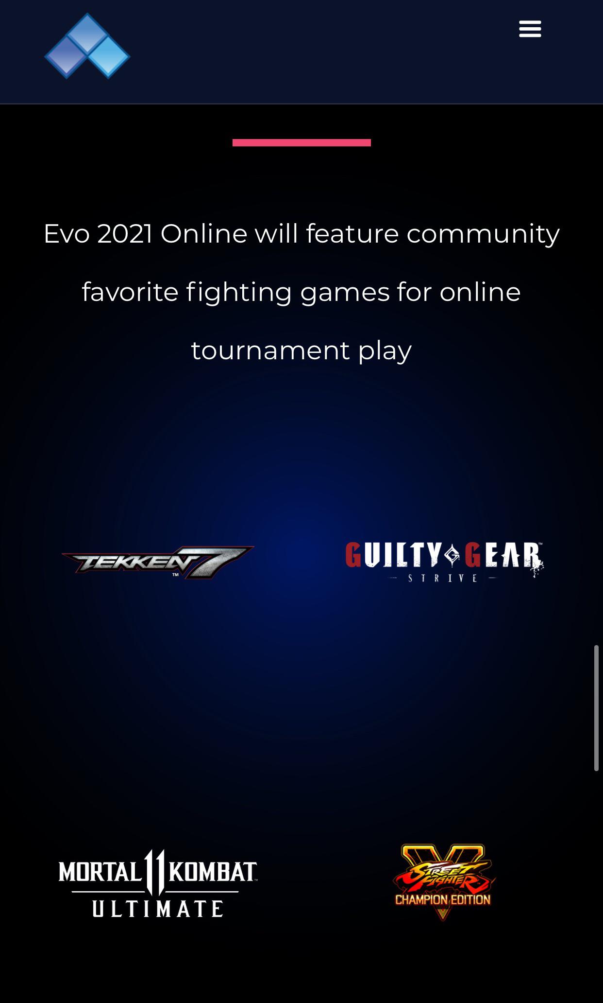 Current EVO 2021 Online Lineup | Scrolller