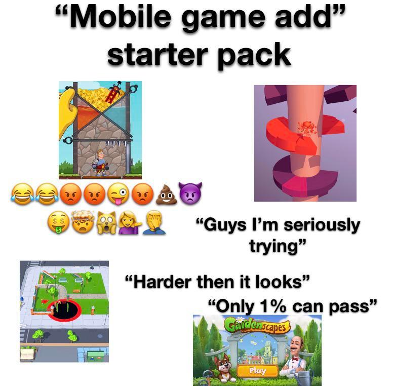 “Mobile game add” starter pack | Scrolller