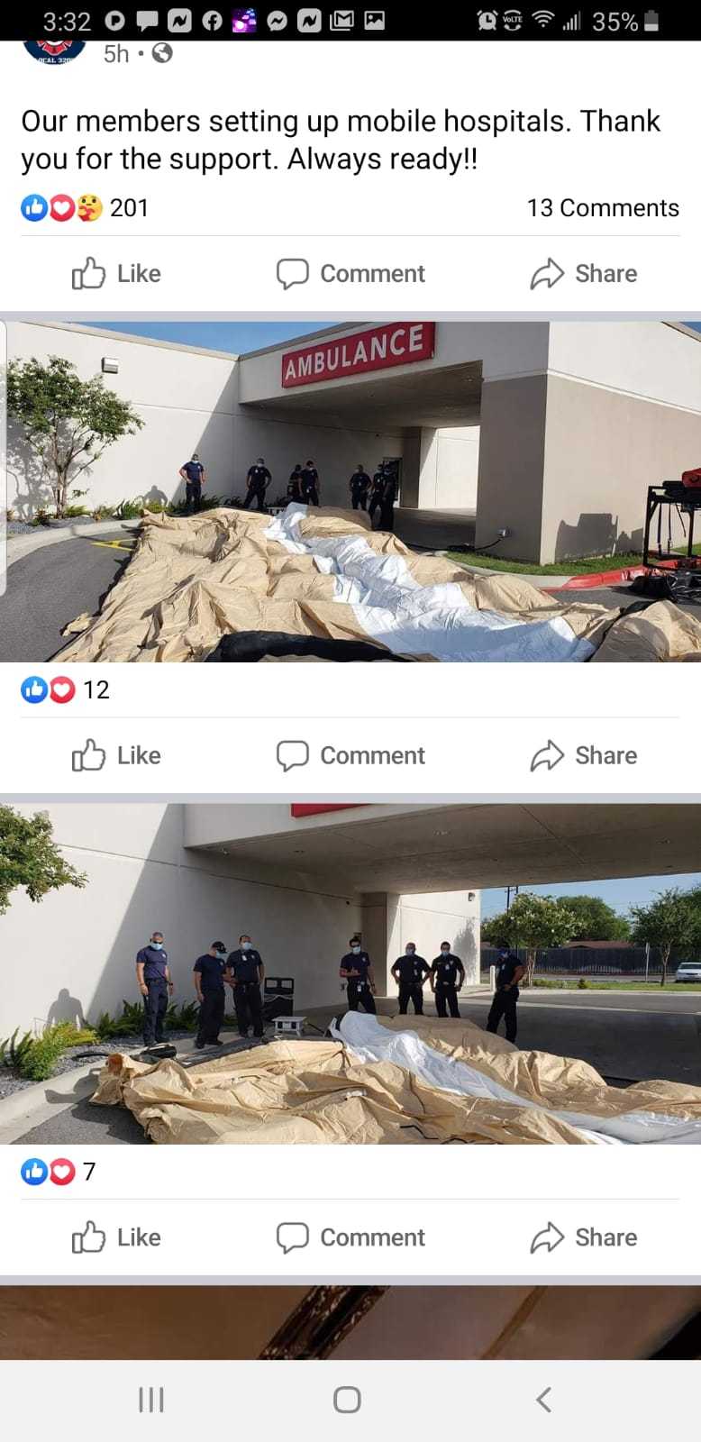 Mobile hospitals erected | Scrolller