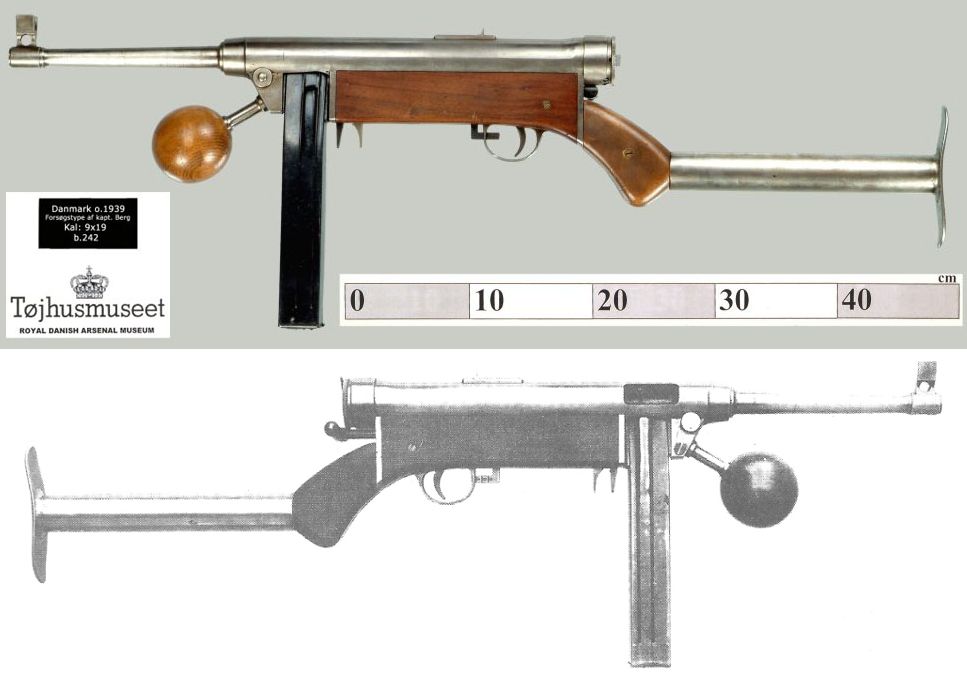 Modified experimental Suomi submachine gun produced in Denmark (1939) | Scrolller