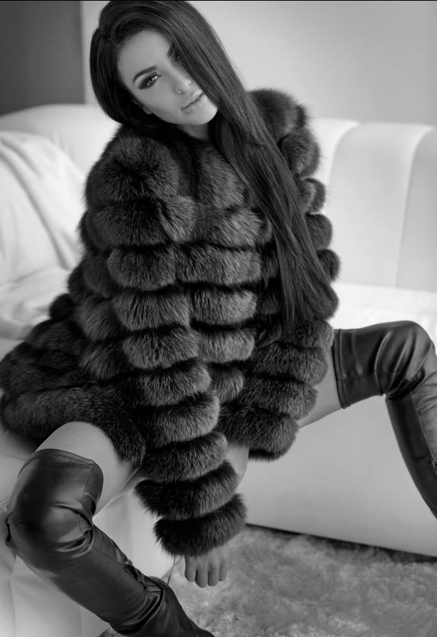 Monika in a Fur Jacket - Bizarre Studio | Scrolller