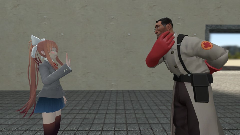 Monika meets Medic | Scrolller