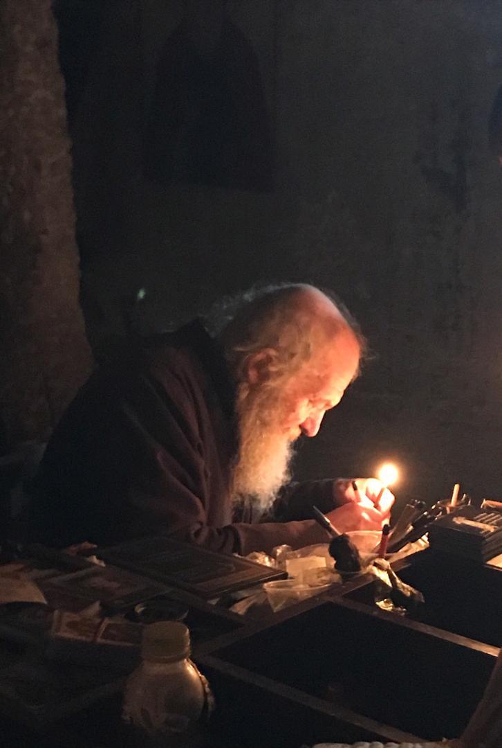 Monk in an underground monastery in Moldova | Scrolller