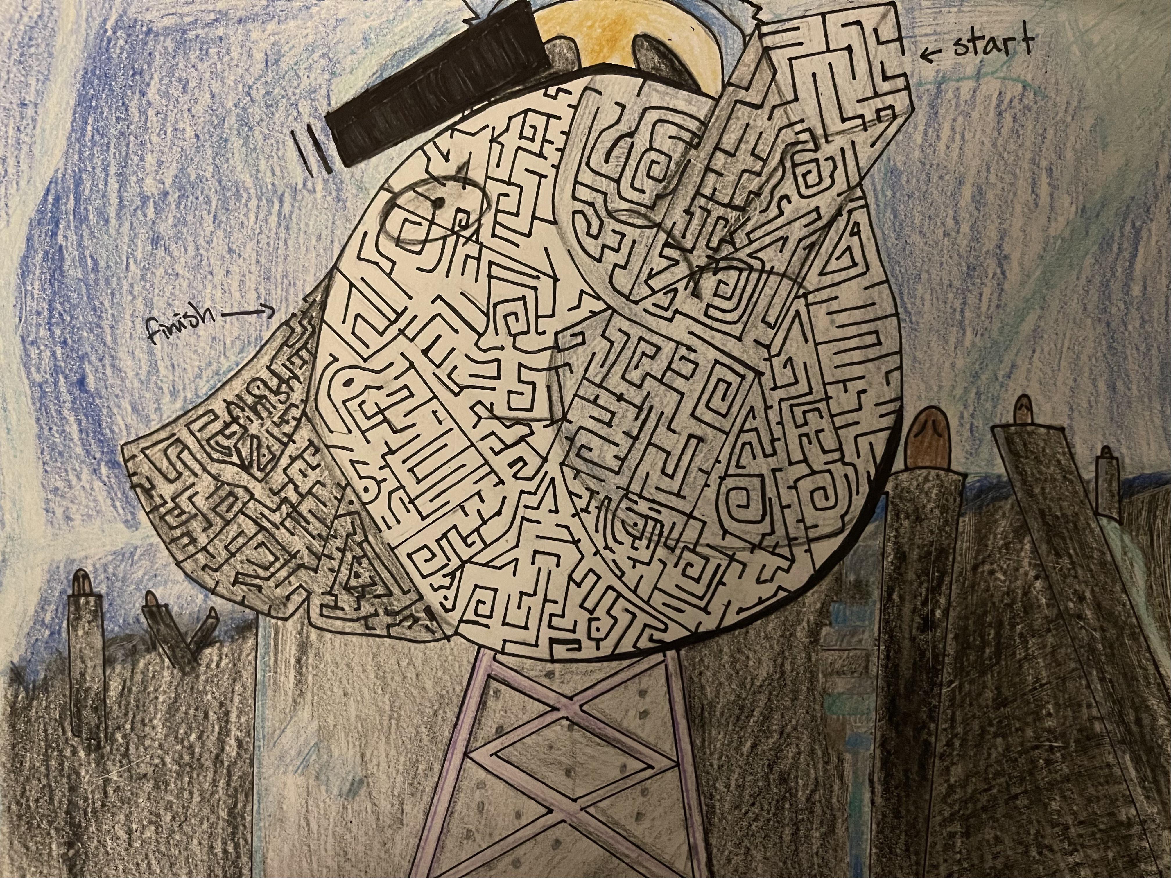 Moony Maze Design I Made For Art Class! | Scrolller