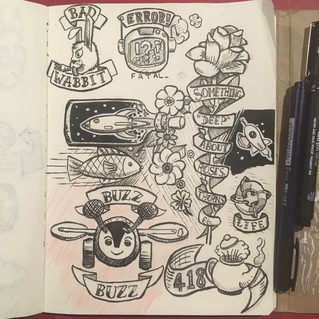 More sketchbook doodles | Scrolller