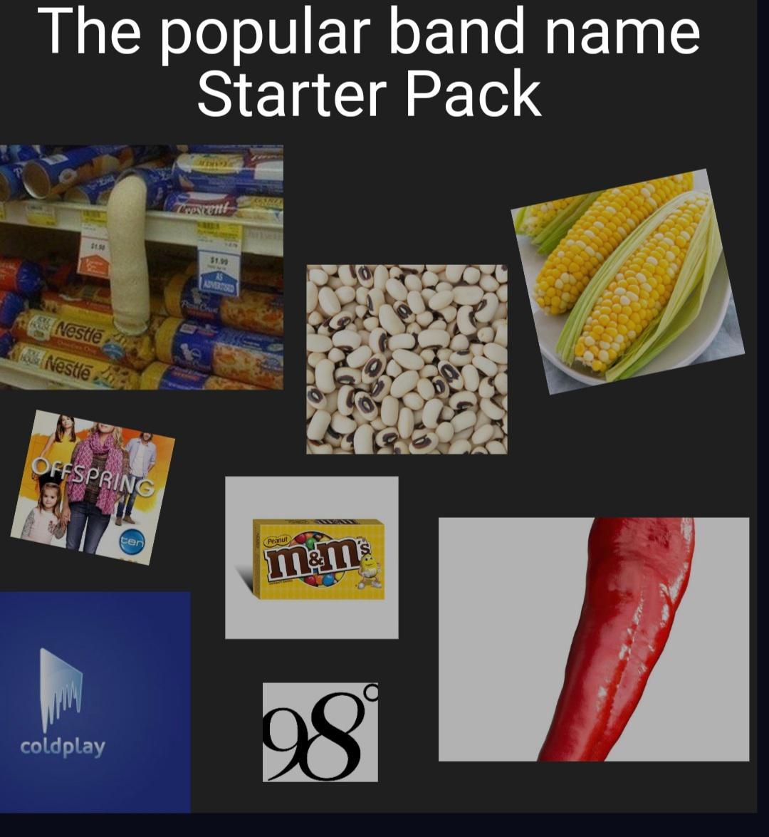 Mostly 90's band name starter pack | Scrolller