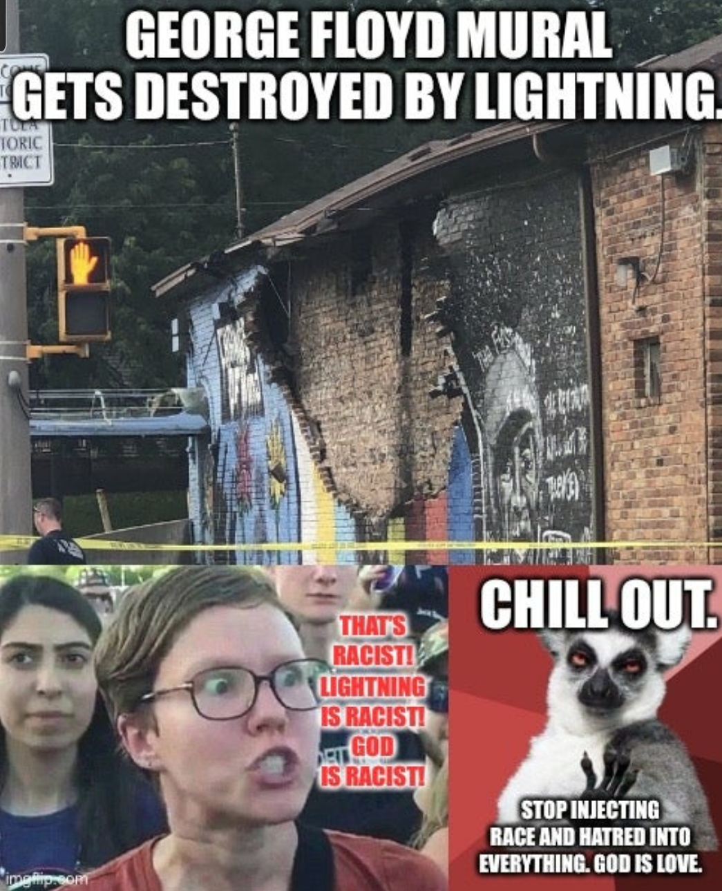 Mural destroyed by facts and logic | Scrolller Mural destroyed by facts and logic | Scrolller