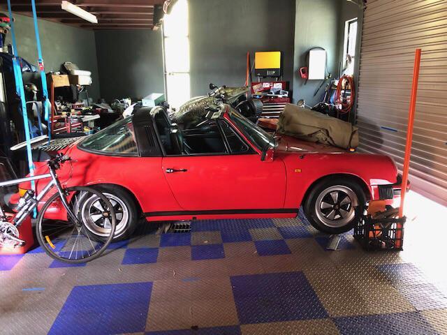 My 74 Targa in my messy garage | Scrolller