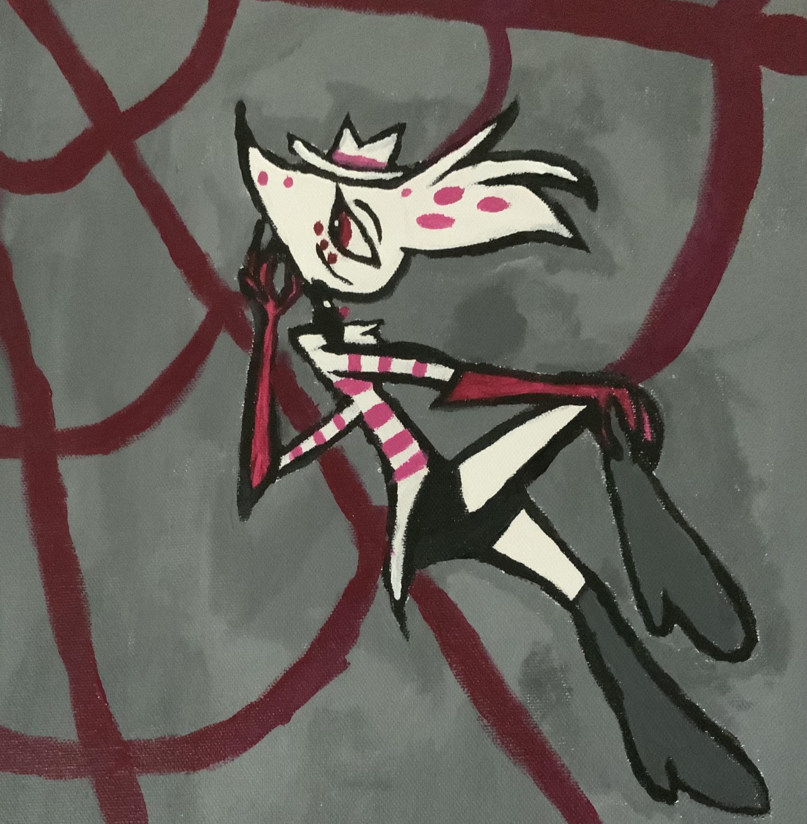 My Acrylic Painting of Angel Dust | Scrolller