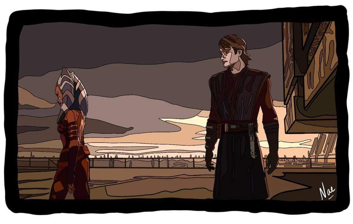 My Ahsoka and Anakin drawing | Scrolller