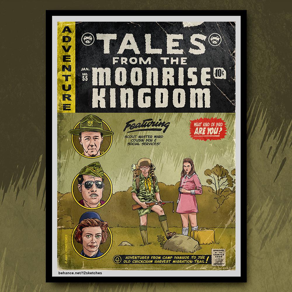 My alternative comic poster for Moonrise Kingdom | Scrolller