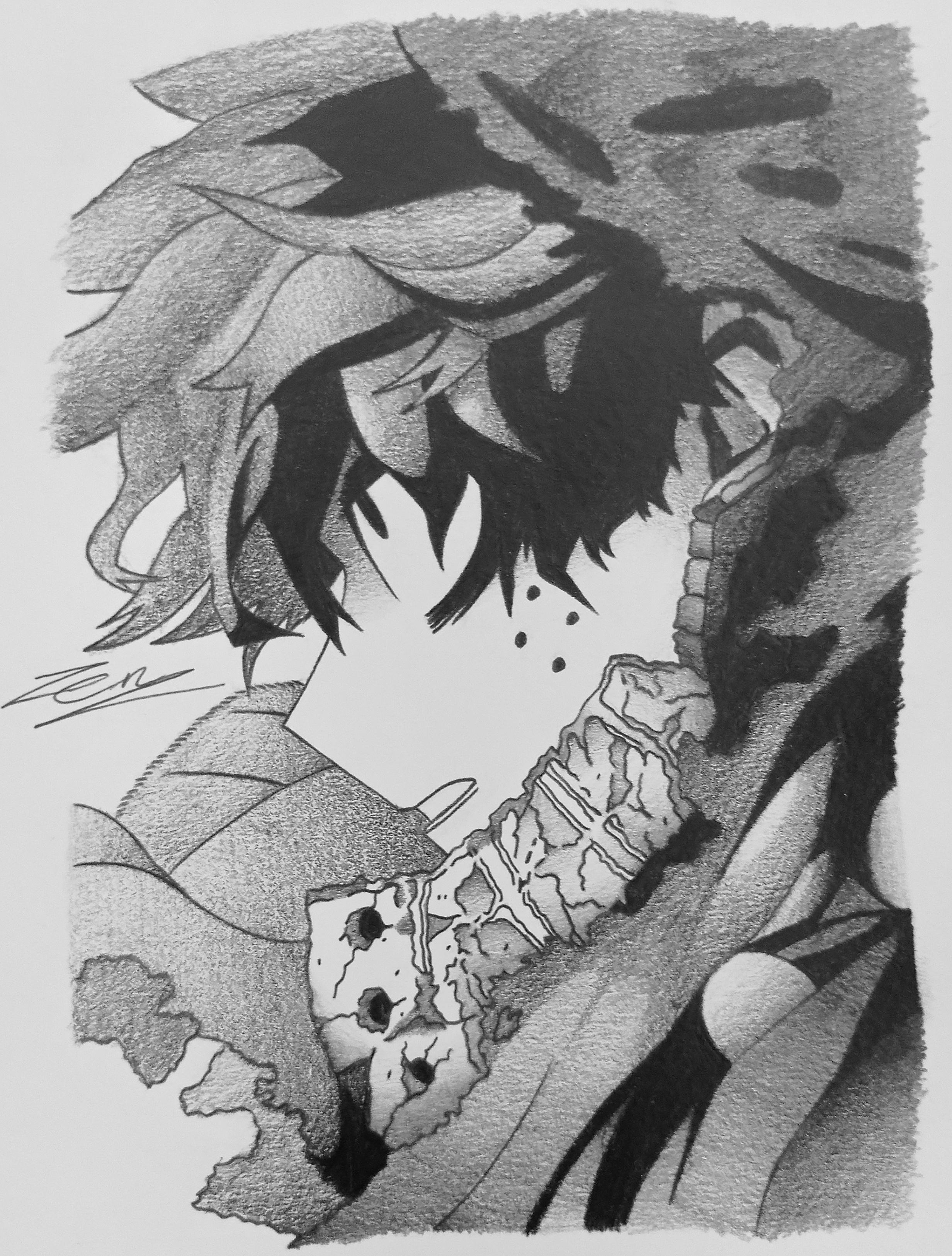 My art of Deku from the recent Manga Panel | Scrolller