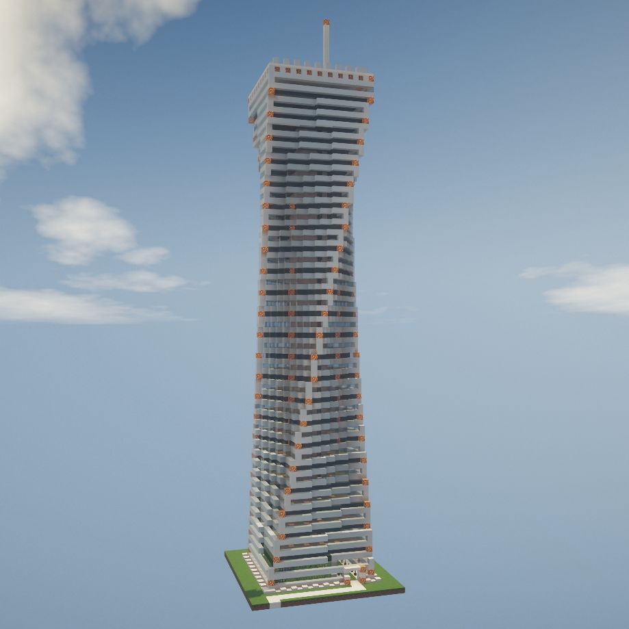 My attempt at building a twisted skyscraper | Scrolller
