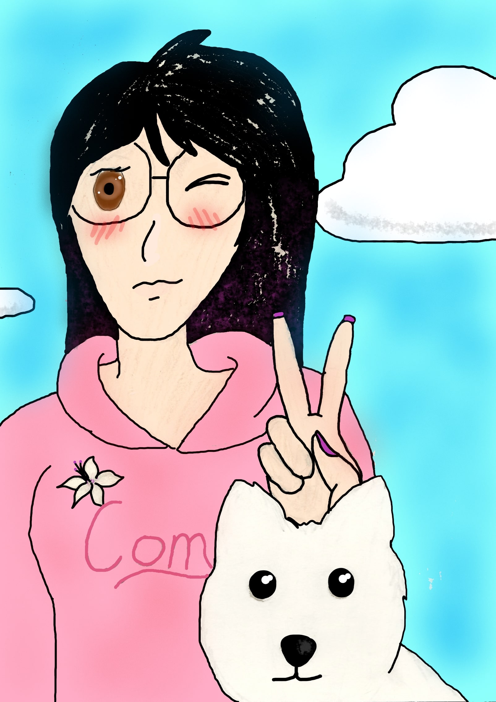 My attempt at Lily and Temmie | Scrolller