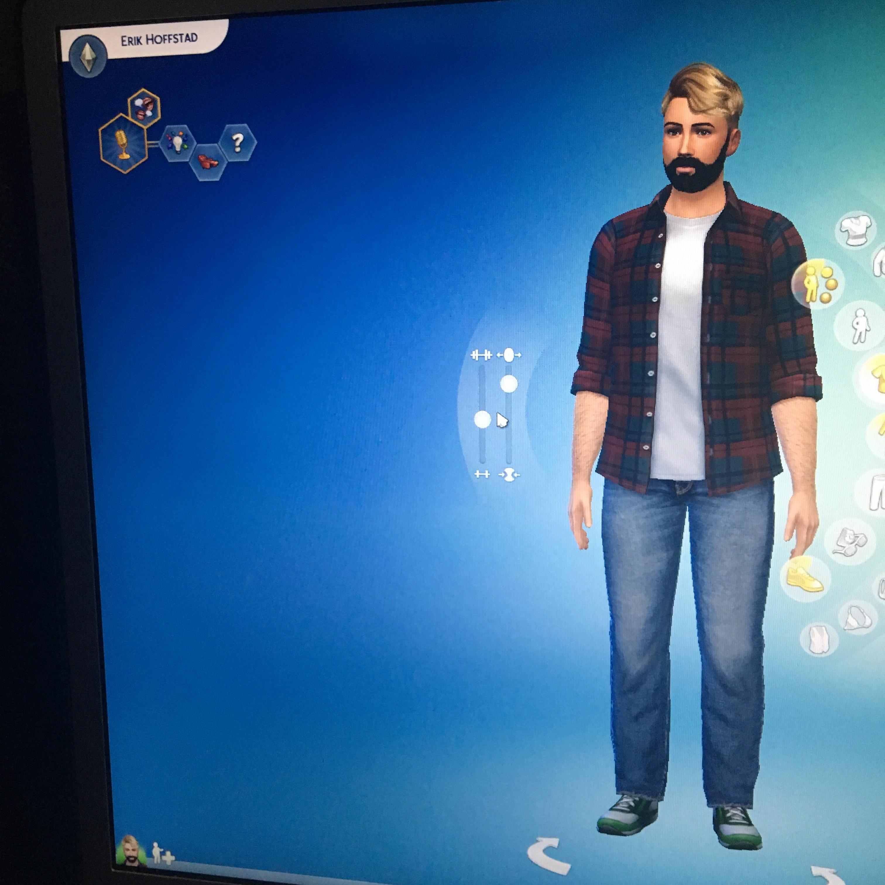 my attempt at making a sim version of erik | Scrolller