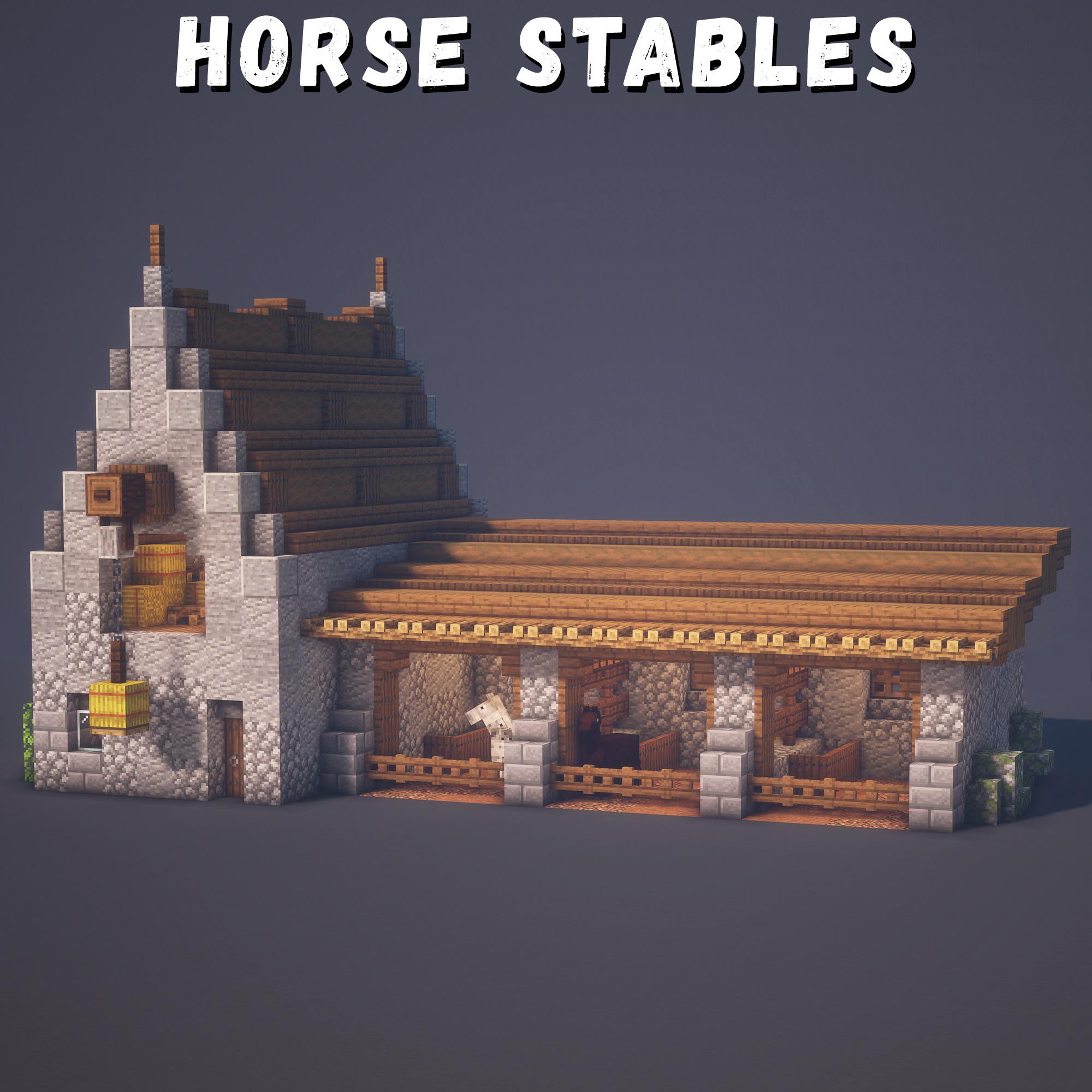 My Attempt at Some Simple Stables! | Scrolller