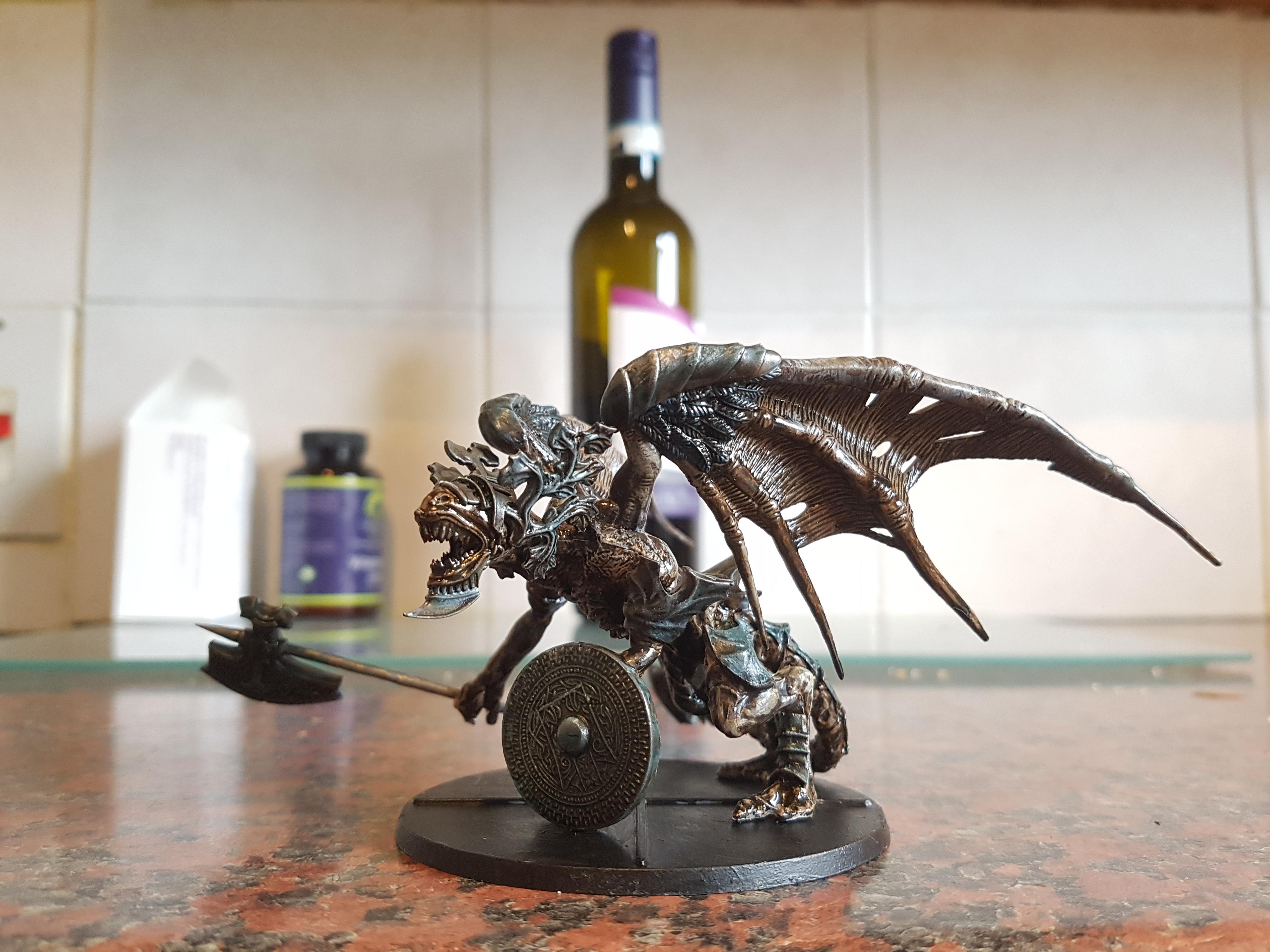 My bell gargoyle I painted from the board game! | Scrolller