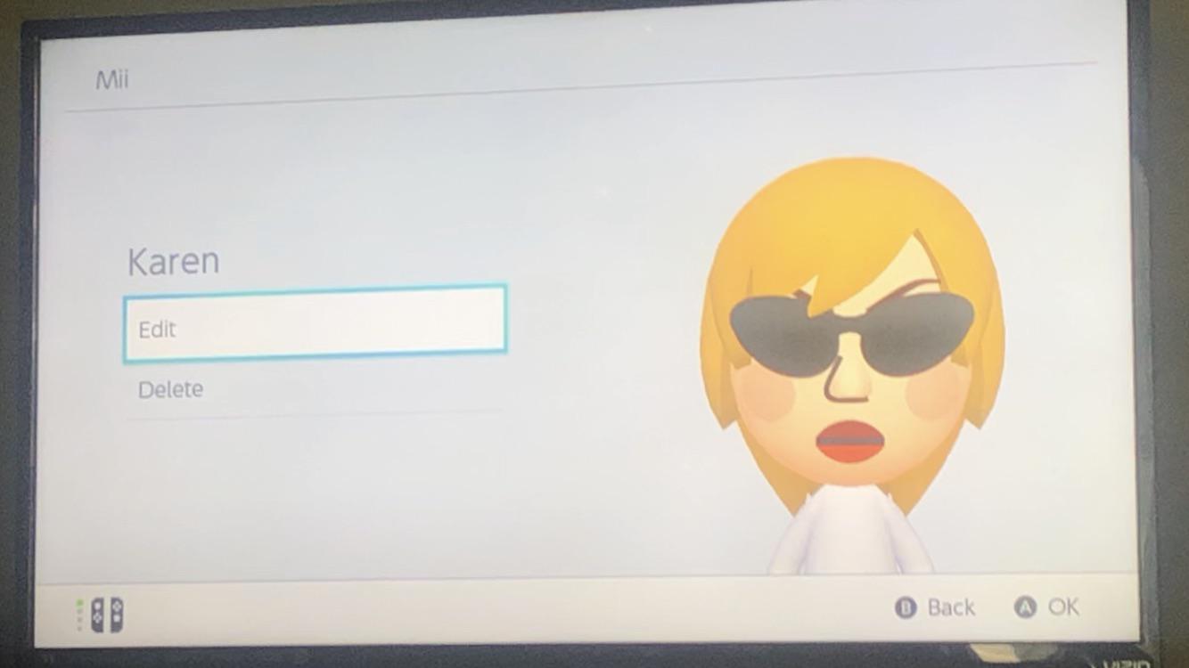 My brother made a Karen mii | Scrolller