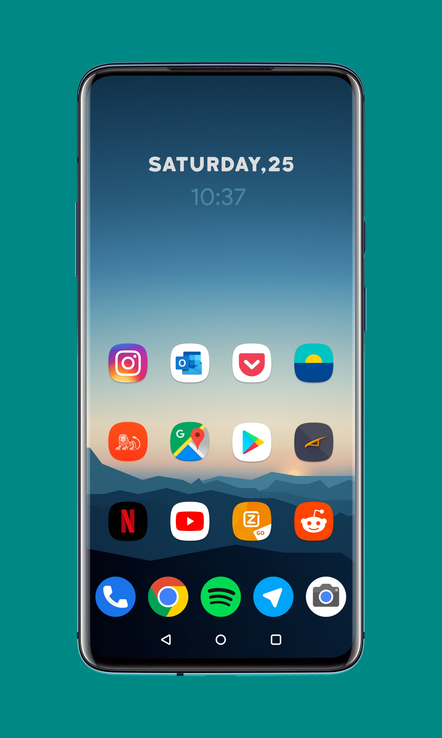 My clean home screen | Scrolller