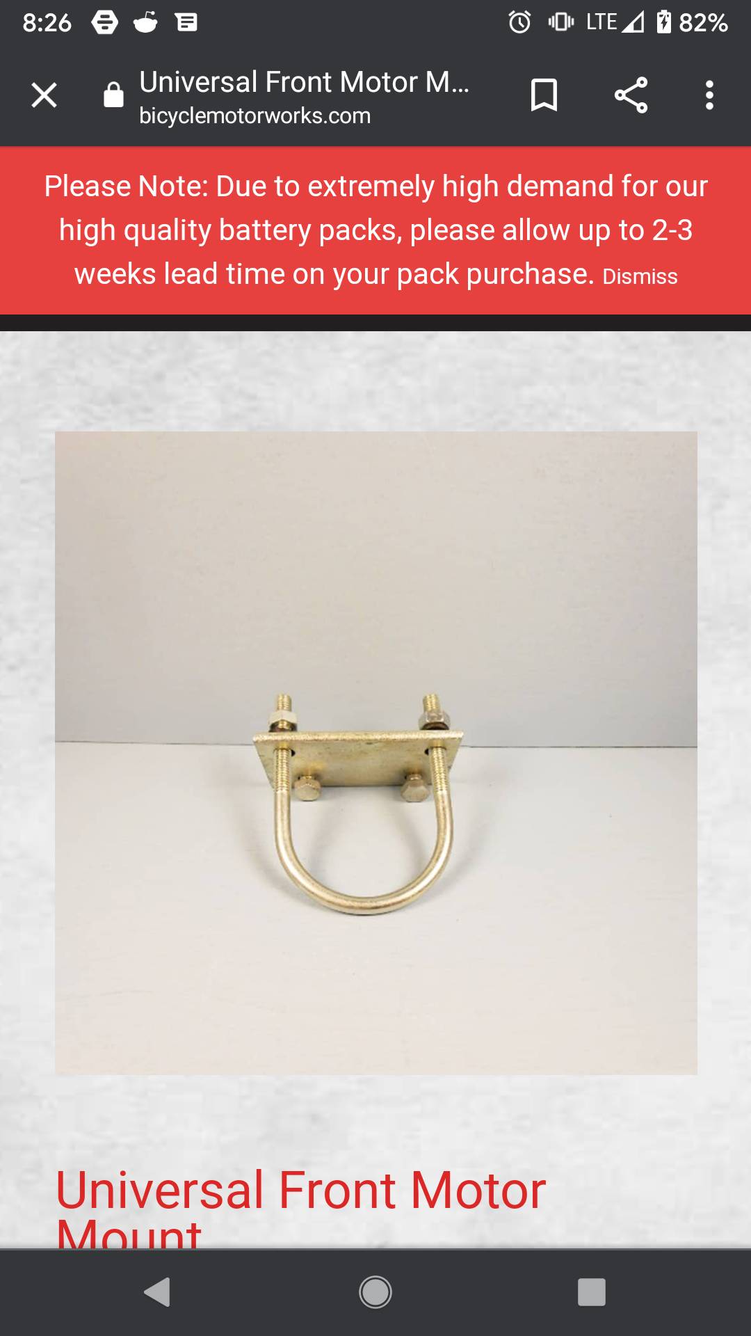 My CNC from engine mount won't fit my bike (it's slightly too small). so now I have to use a ...