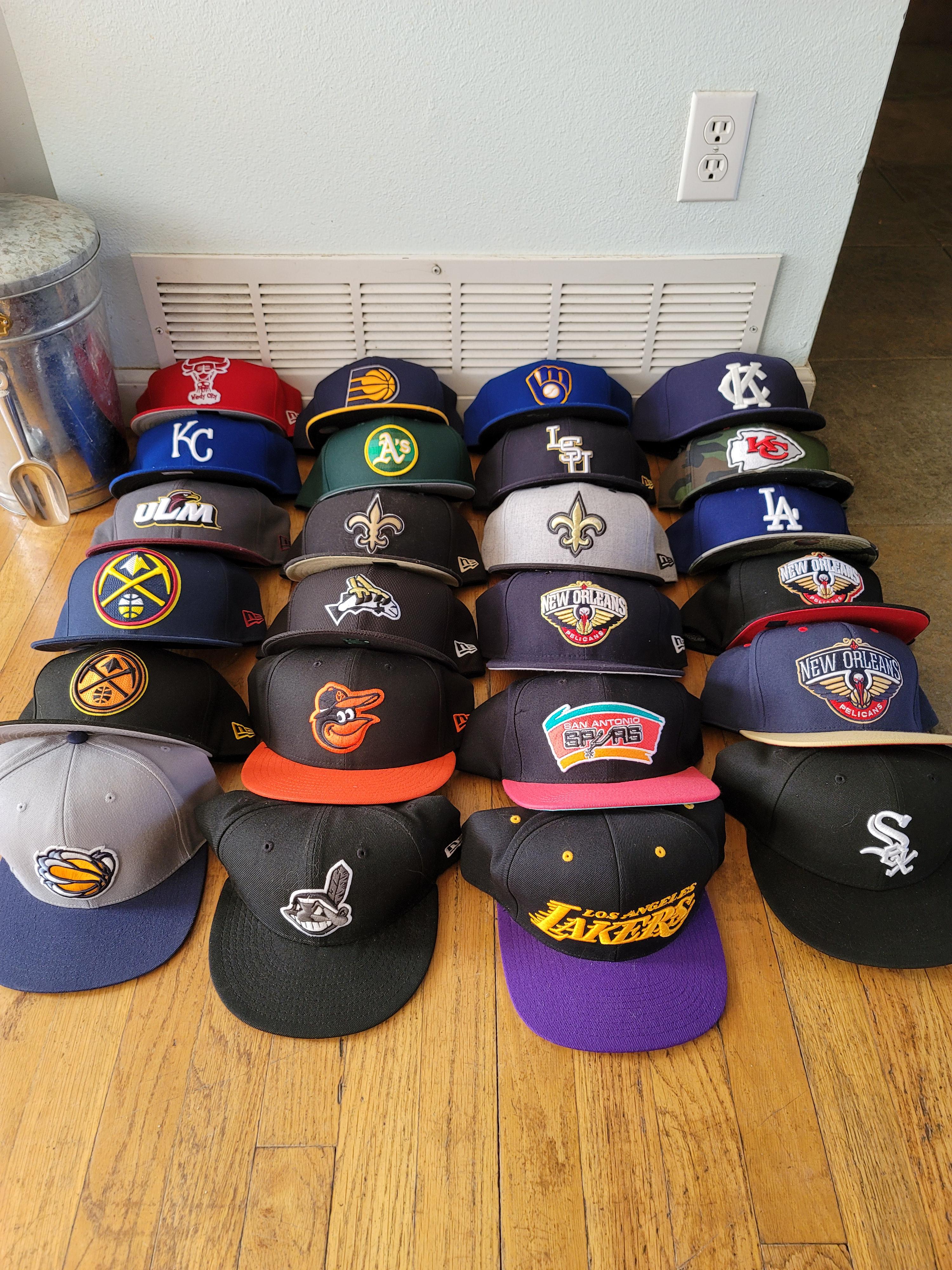 My current baseball cap collection | Scrolller