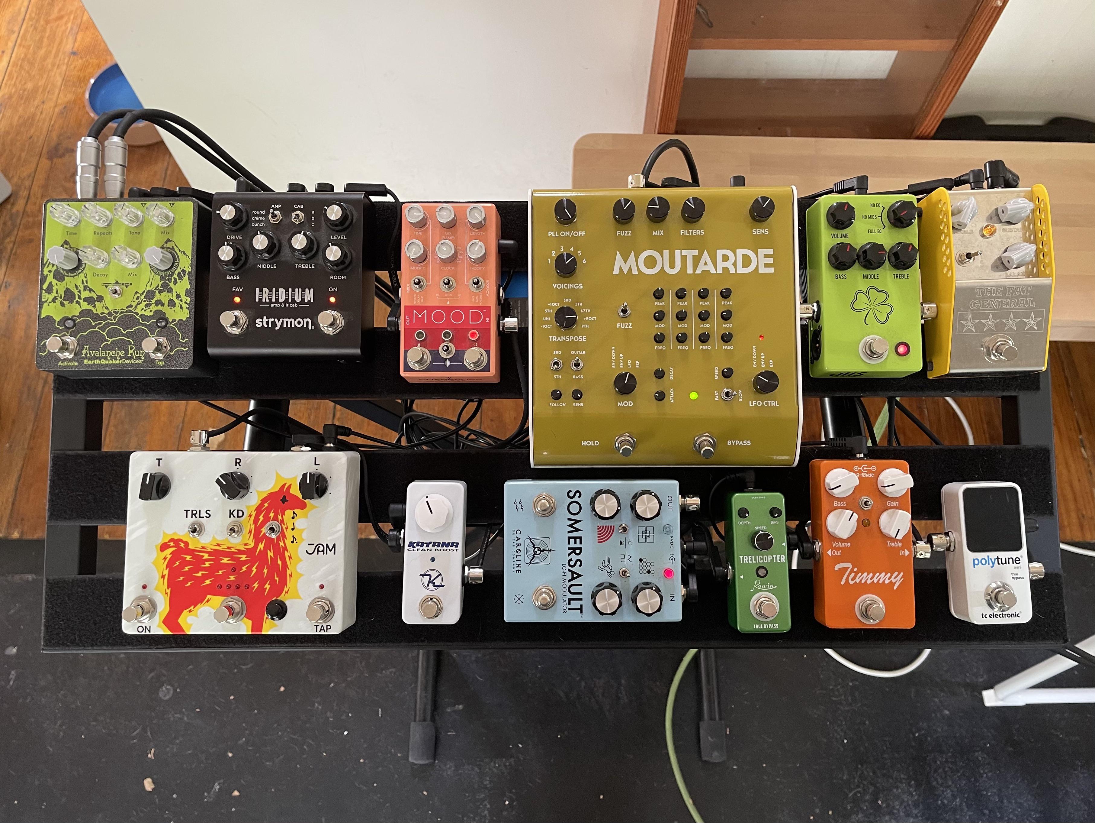My current pedalboard for tracking + shows | Scrolller