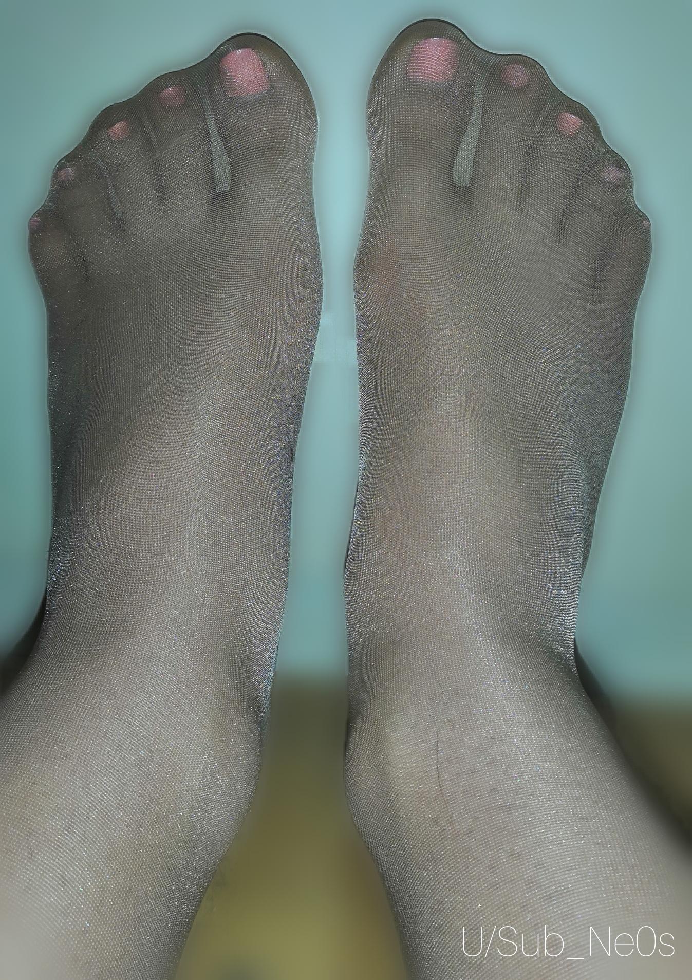 My cute pink toes in nylons 🥺🥰😇 | Scrolller