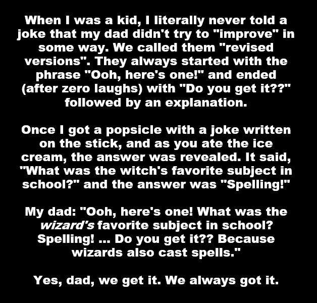 My dad and "revised versions" | Scrolller