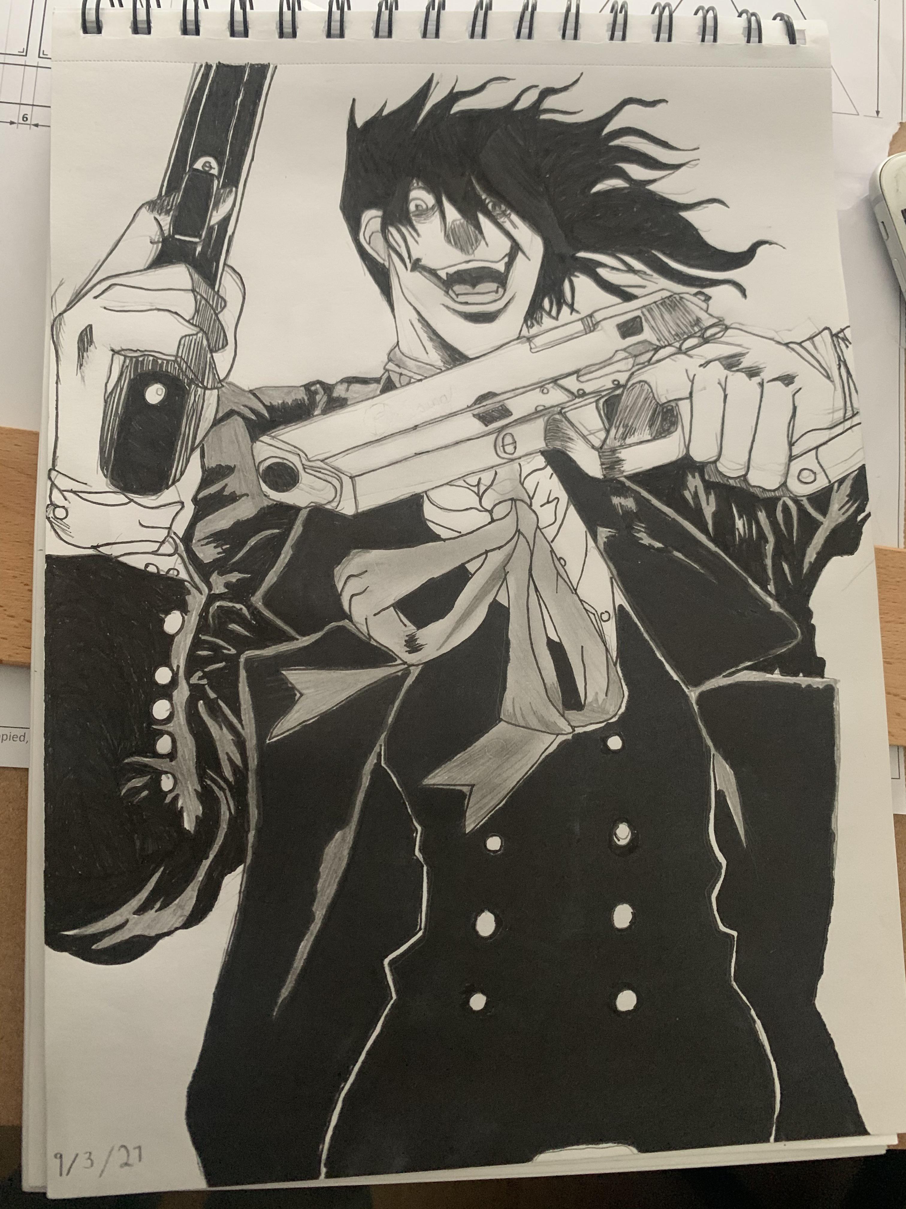 My daughter drew Alucard | Scrolller