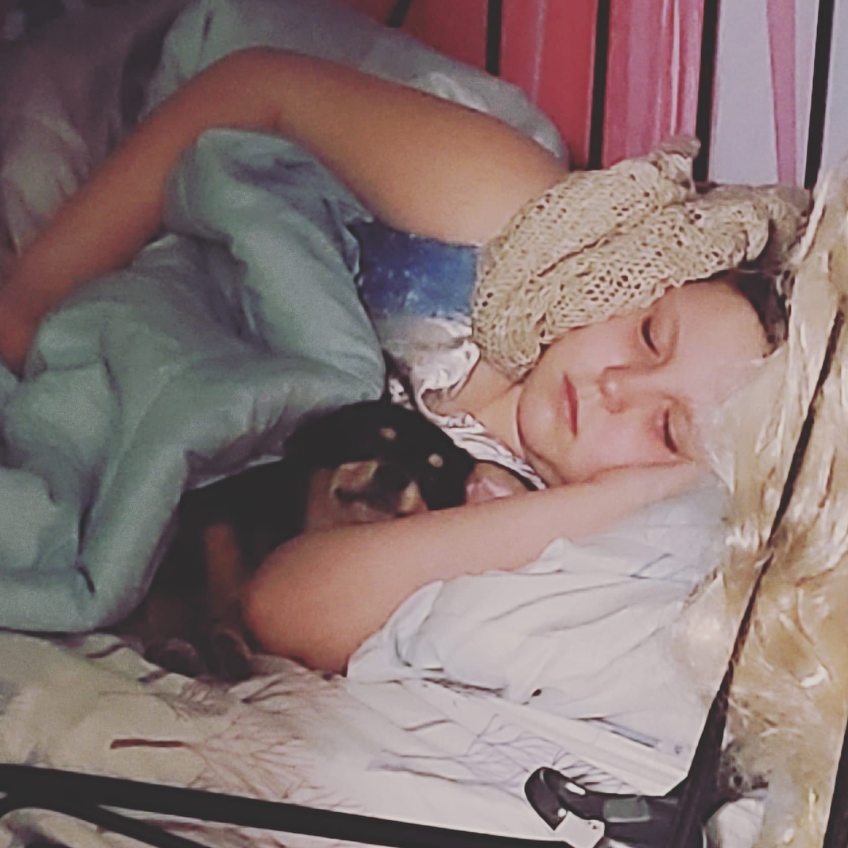 My daughter fast asleep with her best friend. | Scrolller