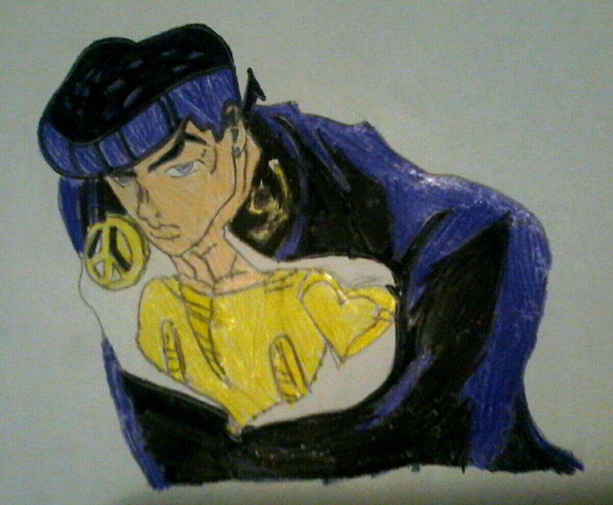 My drawing of Josuke from Jojo's Bizarre Adventures | Scrolller