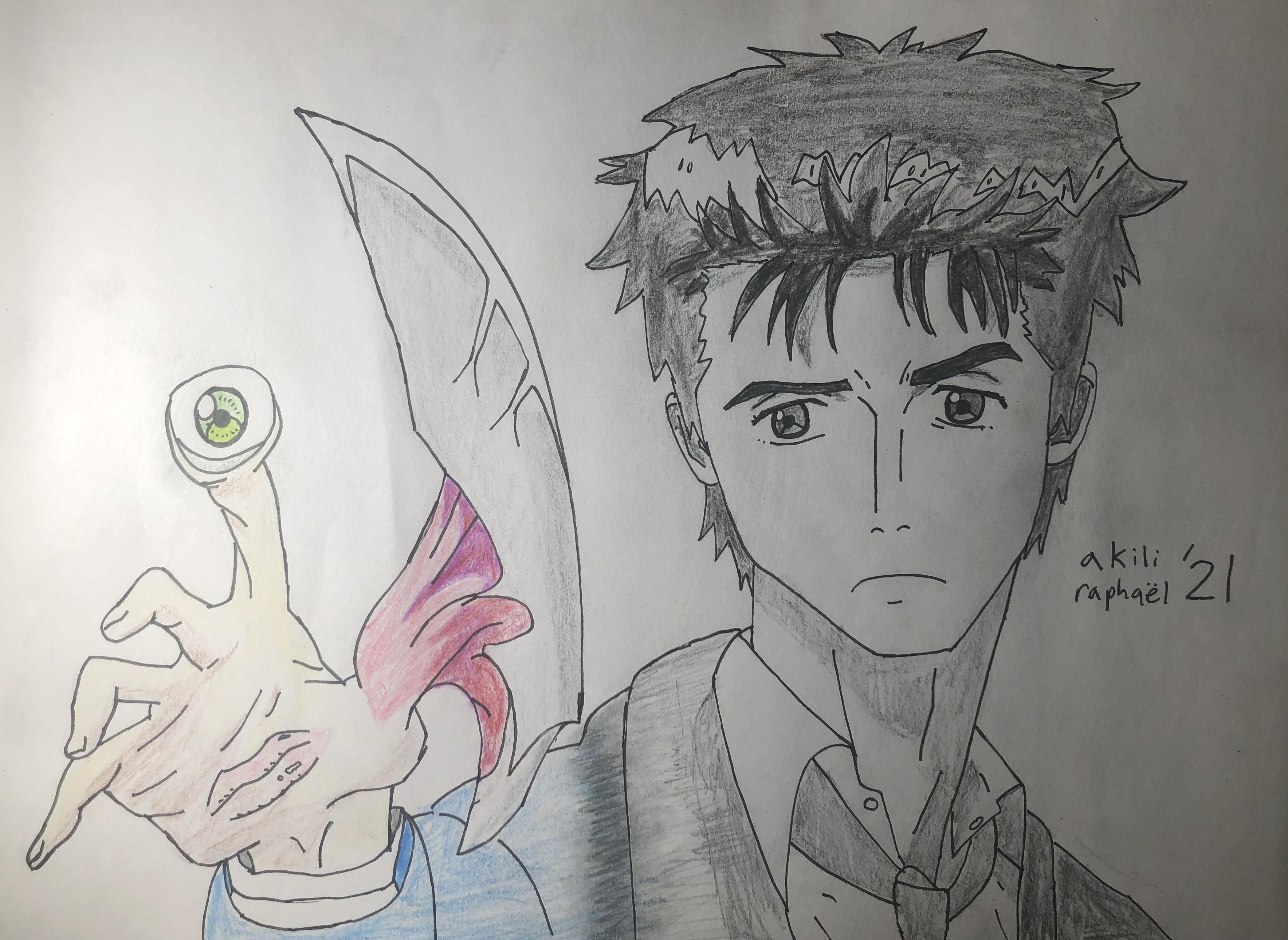 My drawing of Migi and Shinichi | Scrolller