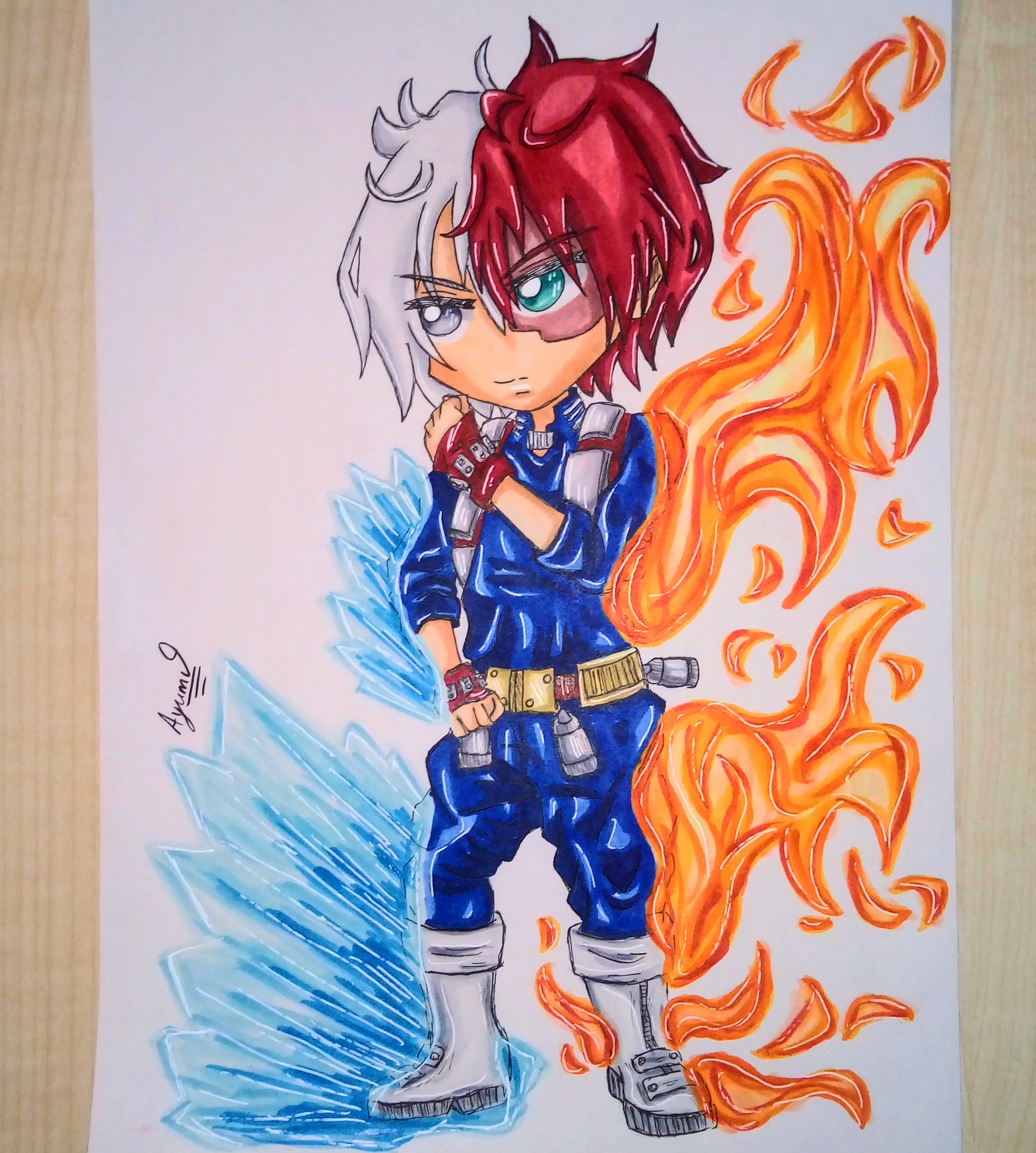 My drawing of my love Todoroki Shôto ♡ | Scrolller