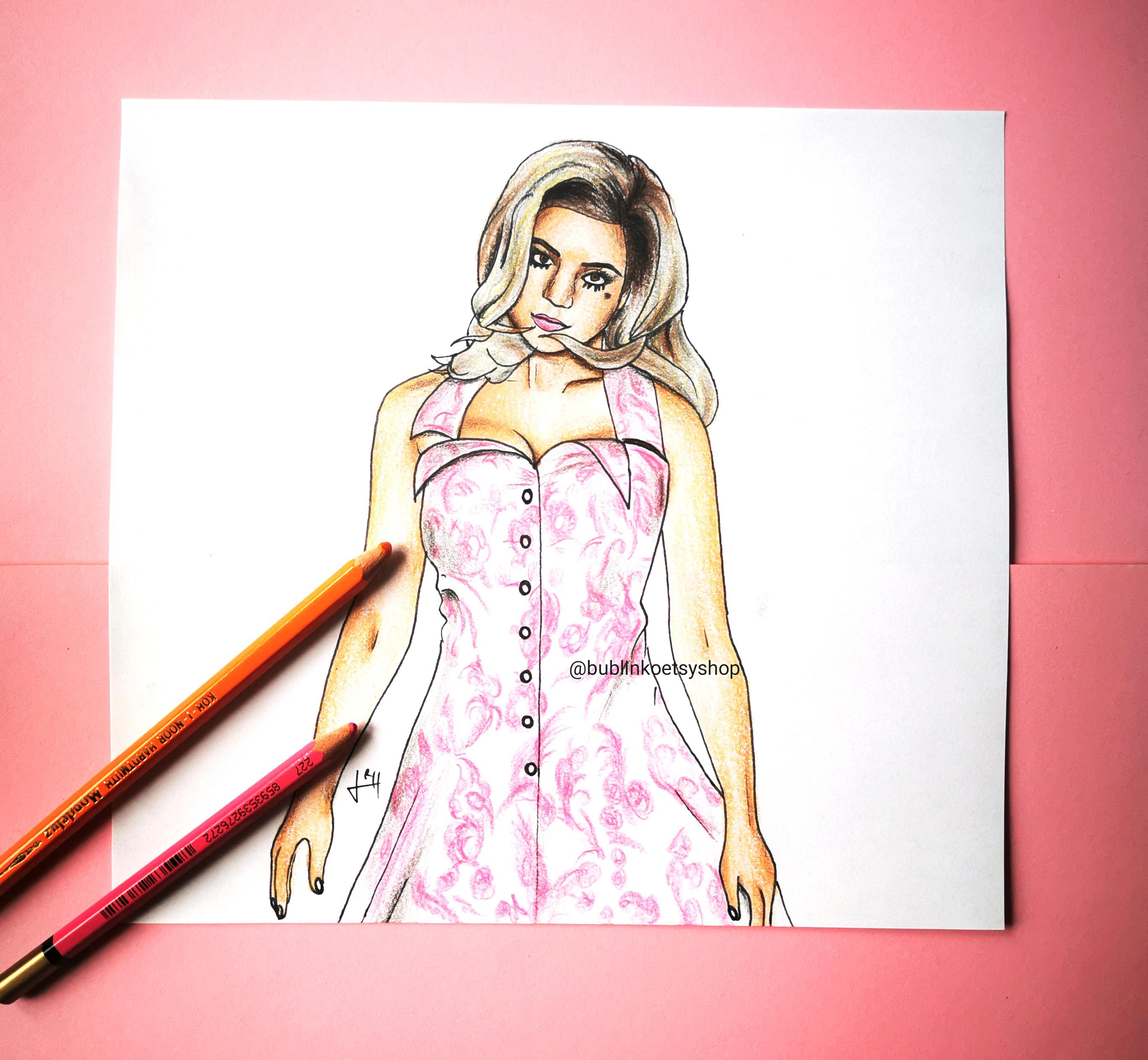 My drawing of Primadonna | Scrolller