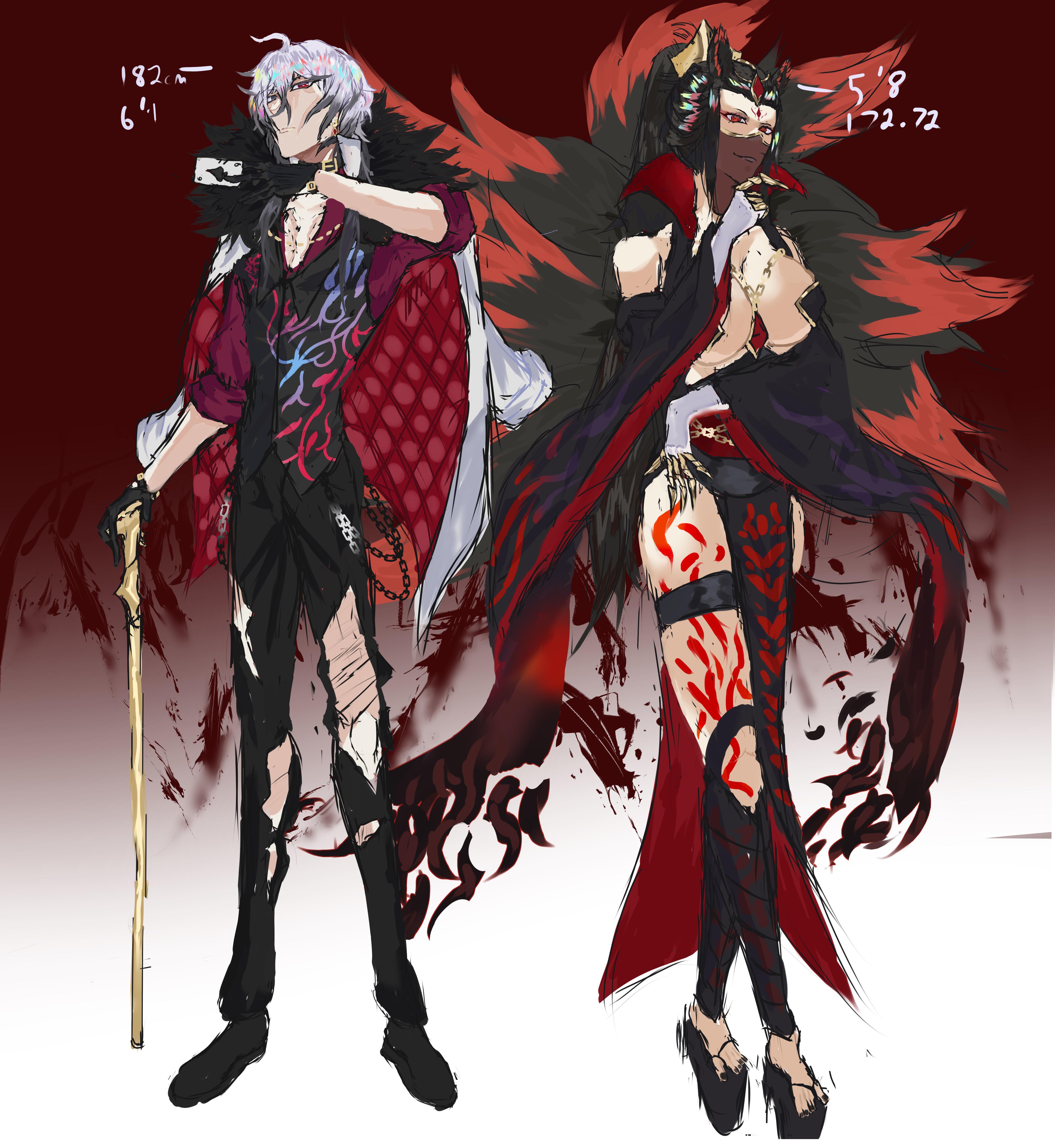 My Fate master Raven Bloodfrey and his berserker servant Da Ji | Scrolller