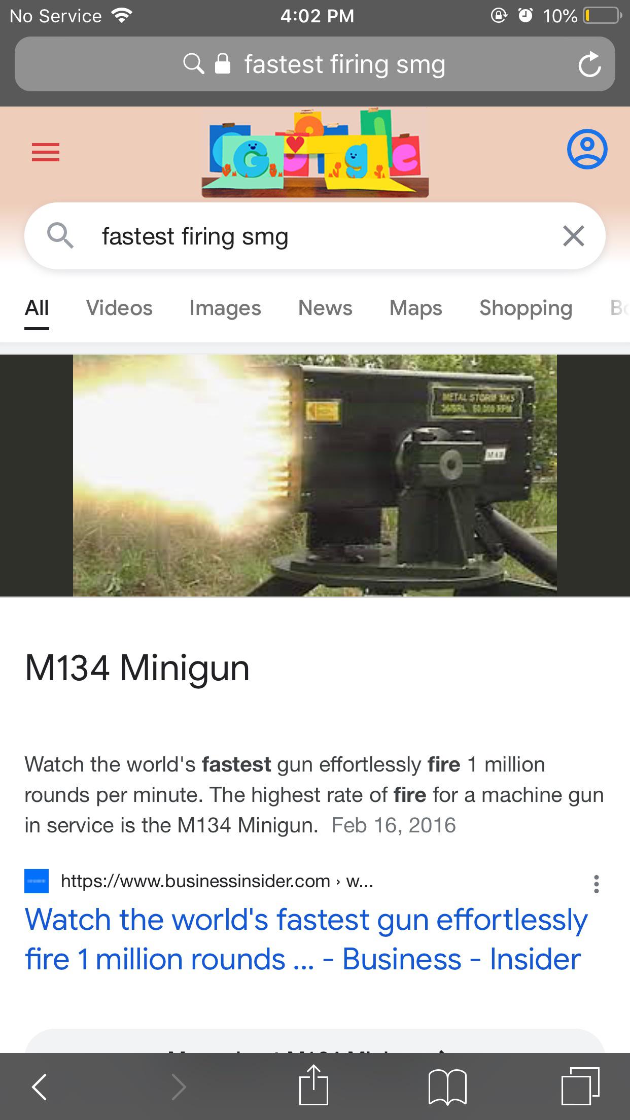 My favorite SMG, the M134 Minigun | Scrolller