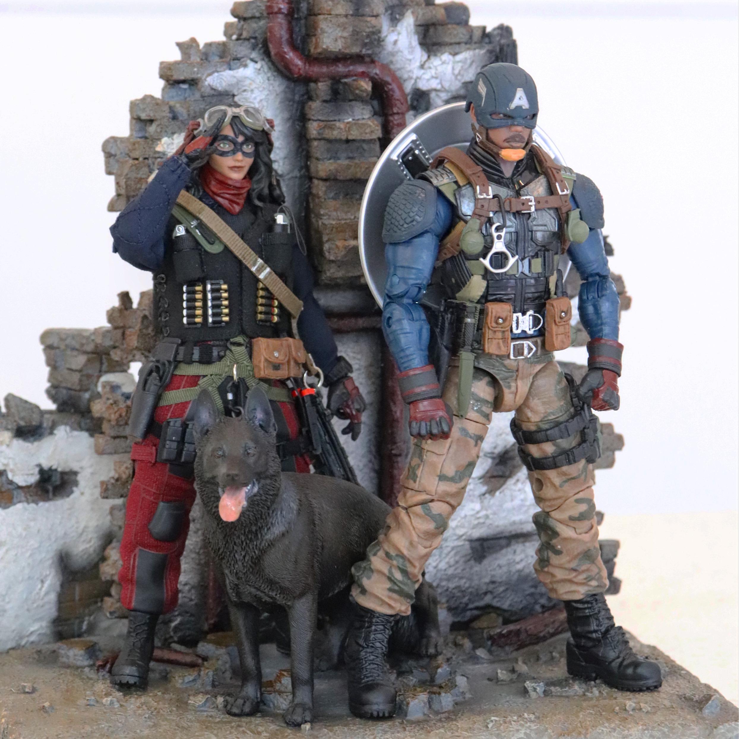 My first kitbash, reimagined Cap and Bucky | Scrolller