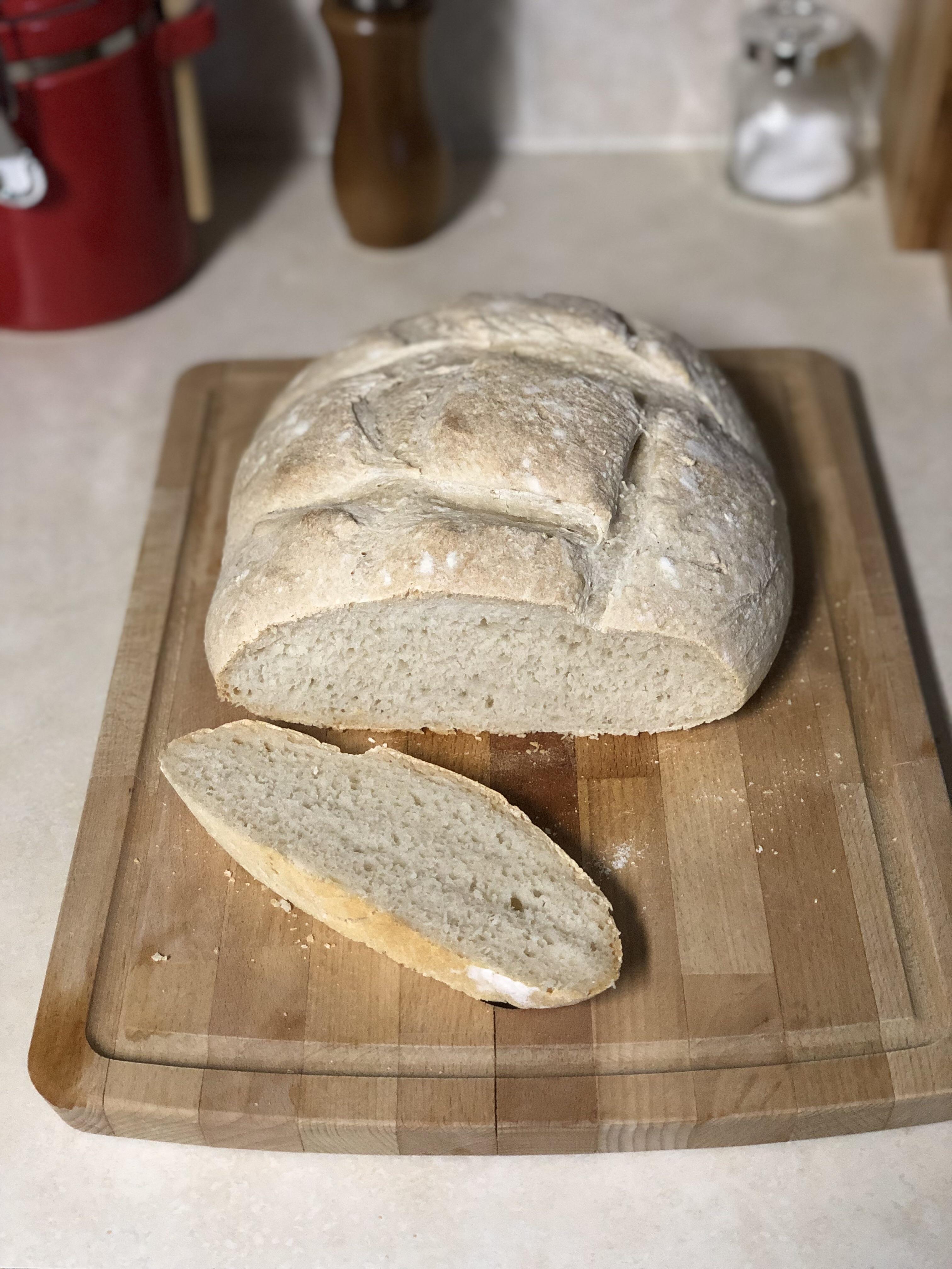 My first loaf from a starter instead of dry yeast! | Scrolller