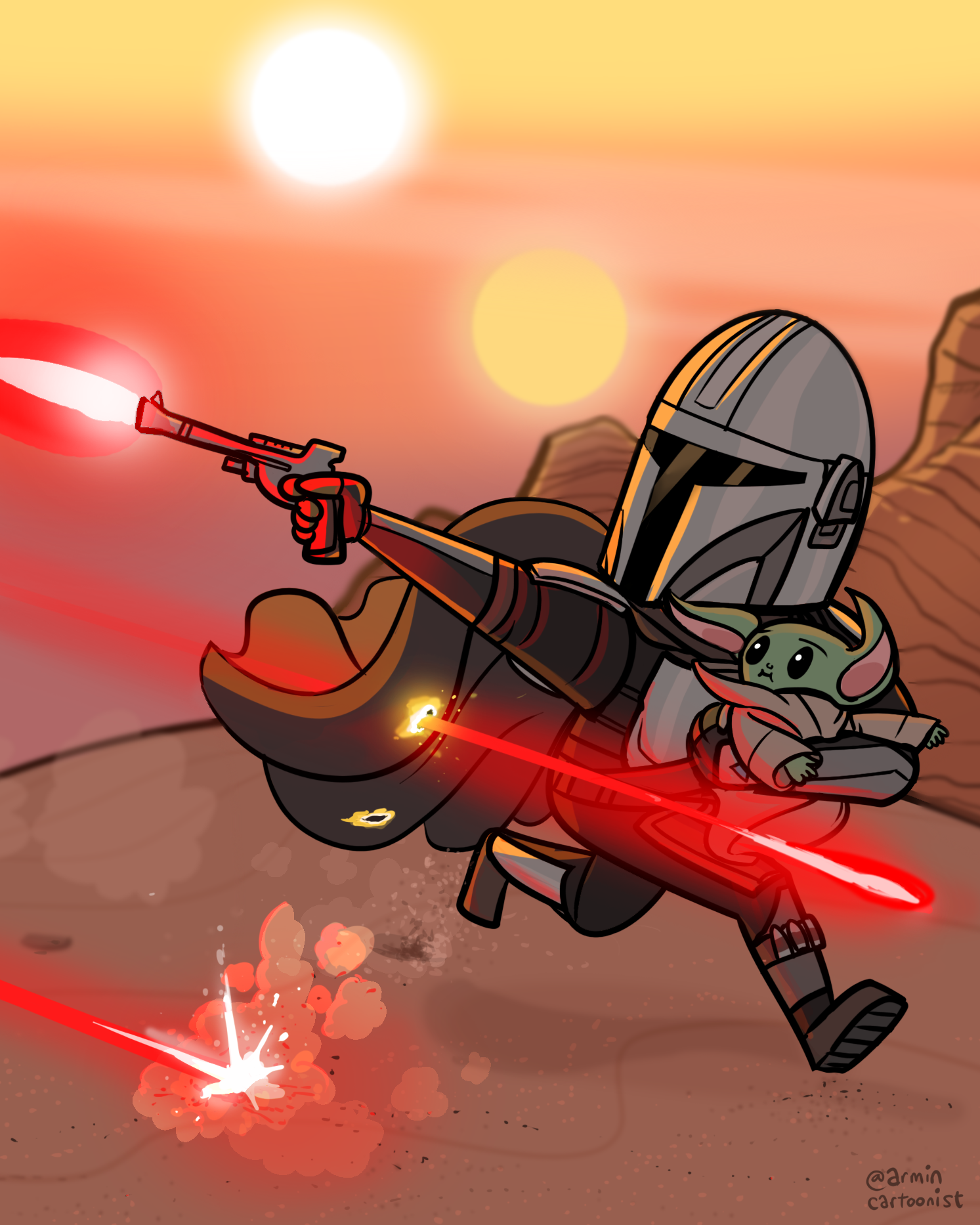 My first Mandalorian cartoon! | Scrolller