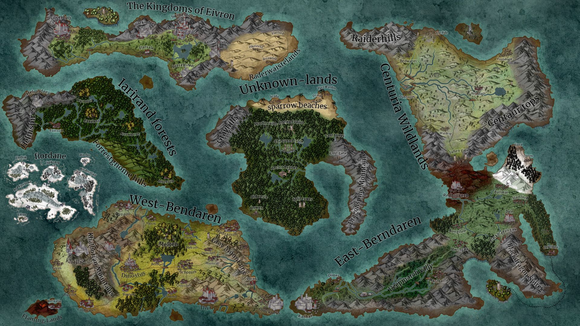 my first map in wonderdraft for my dnd campaign | Scrolller