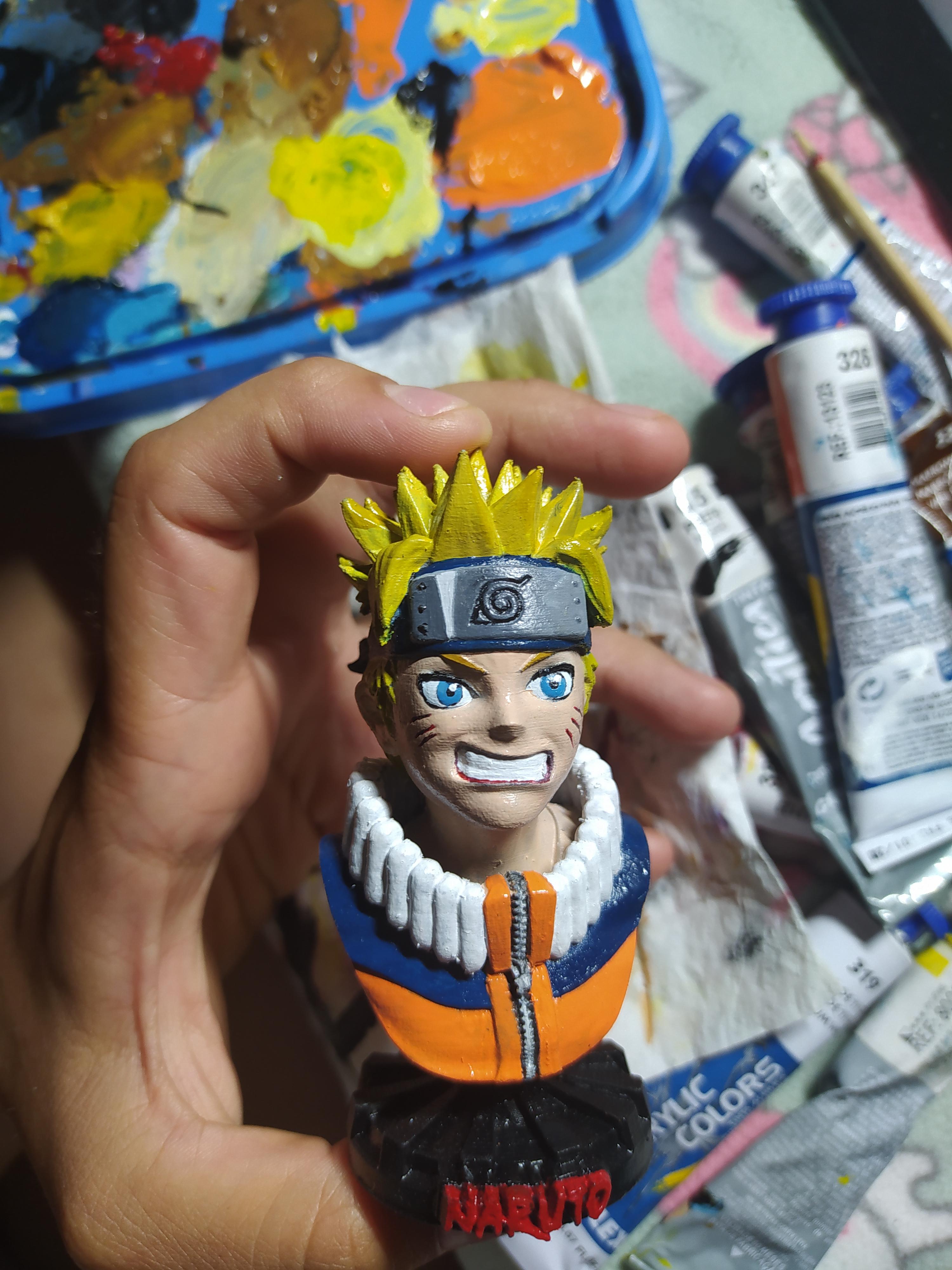 My first miniature painting - Naruto Uzumaki | Scrolller