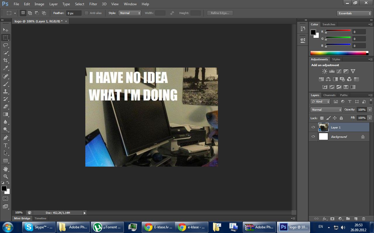 My first reaction on Photoshop. | Scrolller