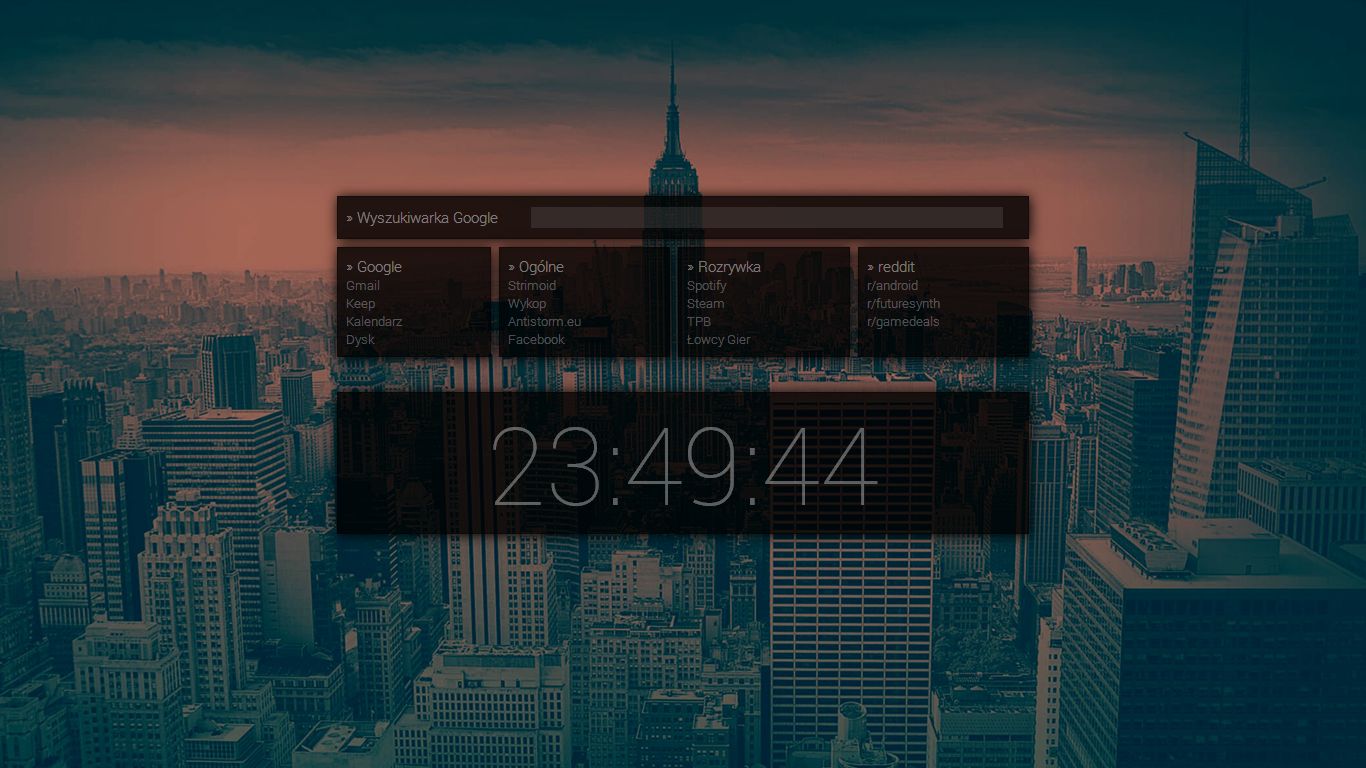 My first startpage ever made. | Scrolller
