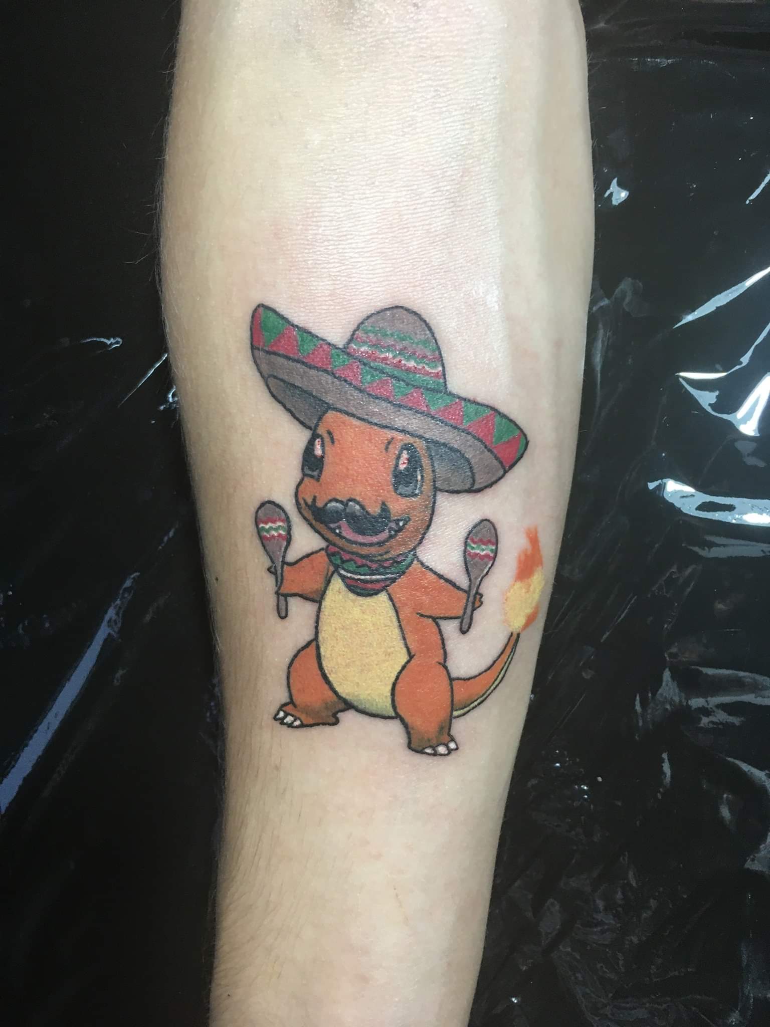 My first tattoo :) Meet Senor Charmander! :) | Scrolller